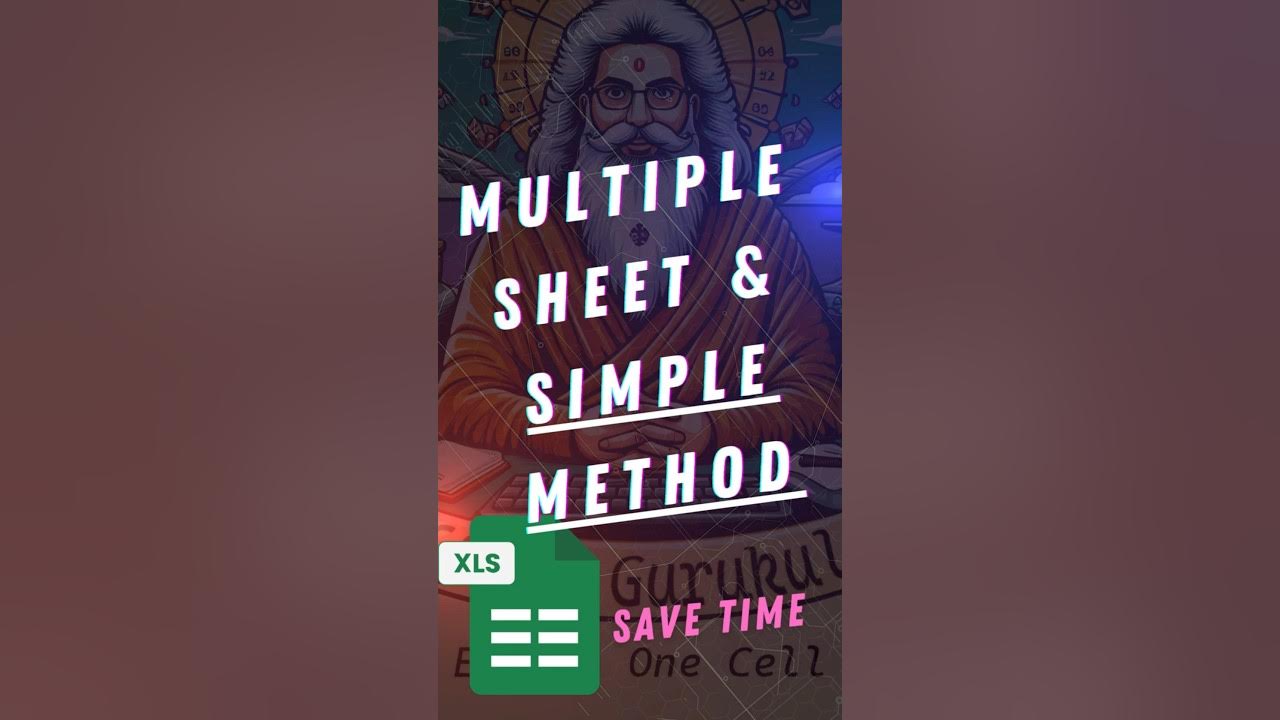 Quick Tip Edit Multiple Excel Sheets Simultaneously - YouTube