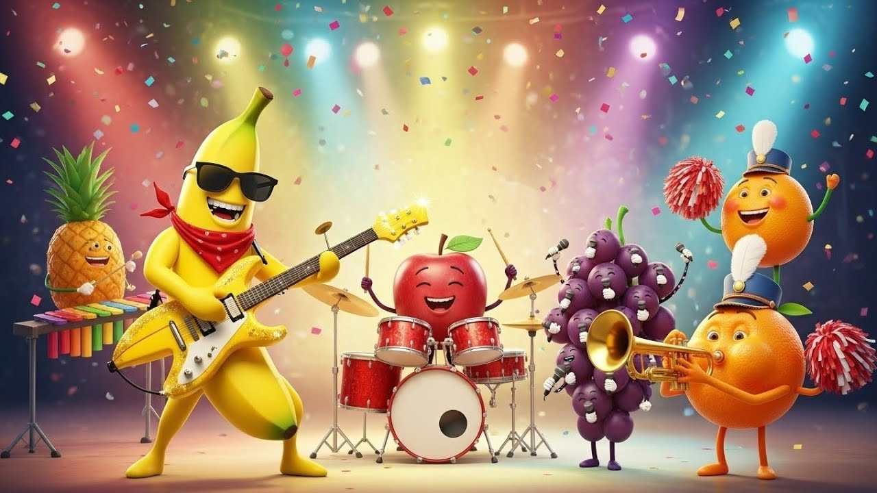 Fruit Song - Dancing Fruits Music Rhyme for Babies - YouTube
