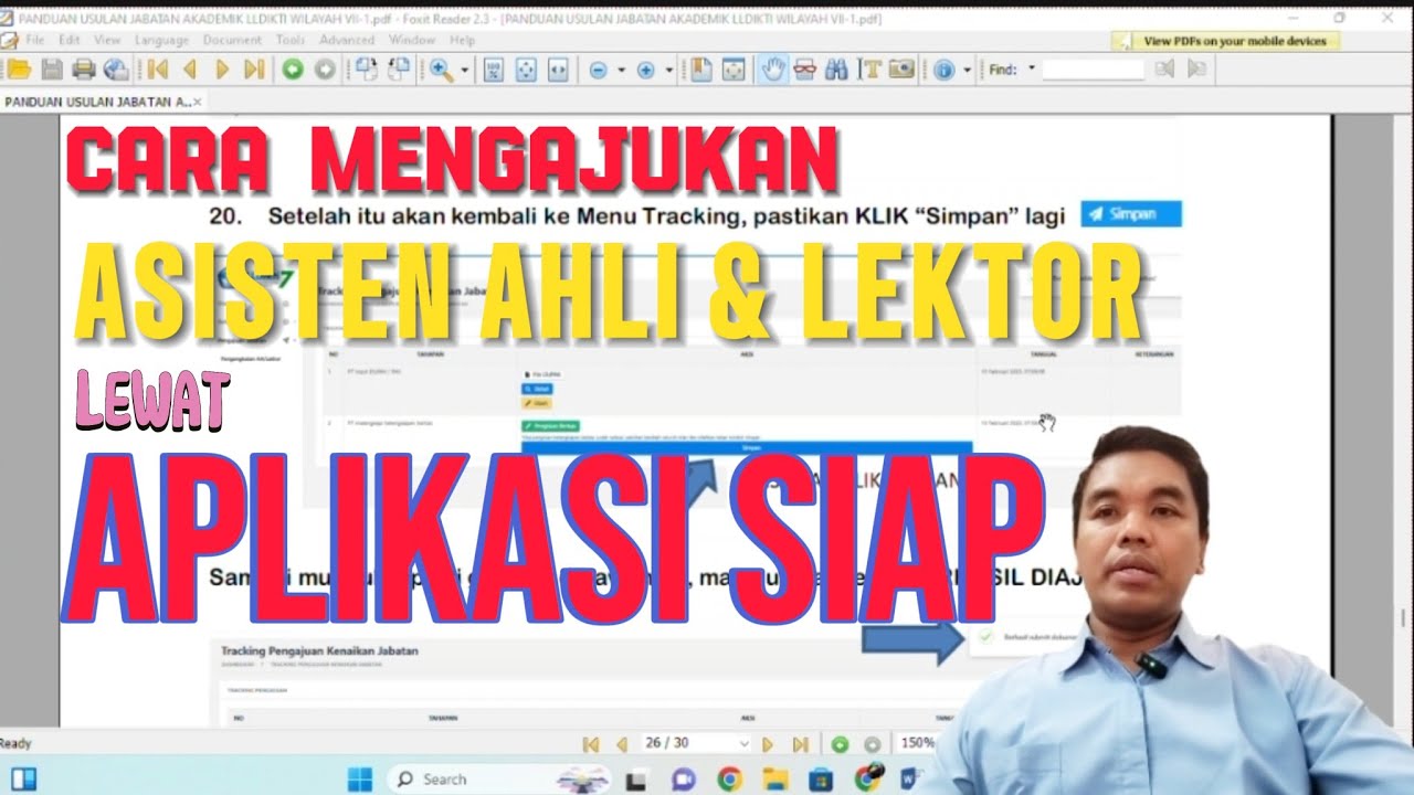 CARA MENGAJUKAN ASISTEN AHLI & LEKTOR LEWAT APLIKASI SIAP - YouTube