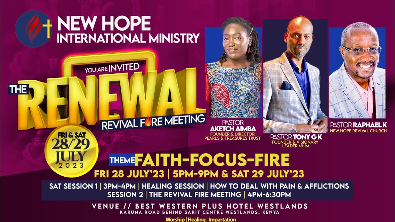 THE RENEWAL Revival Fire Meeting 28 & 29 July 2023 - YouTube