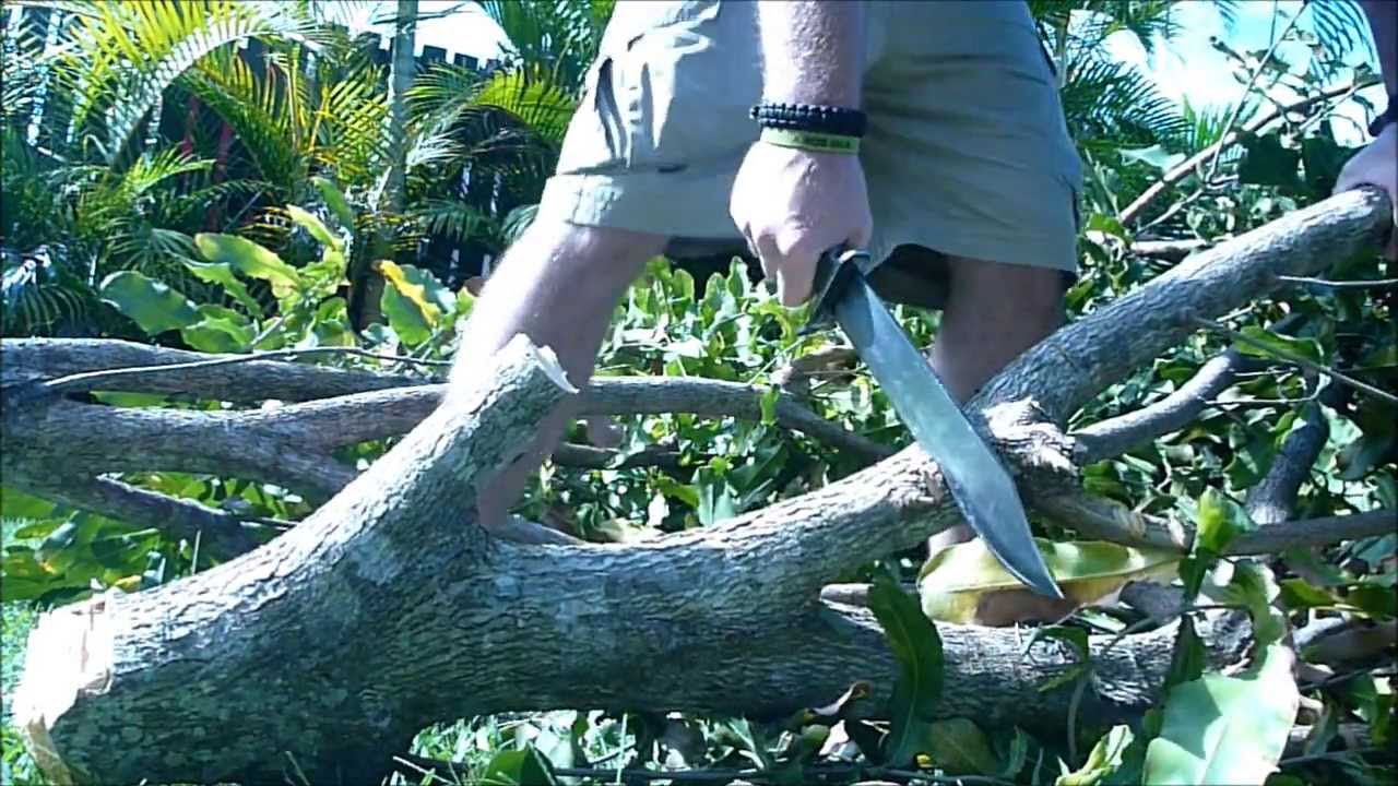 Von Tempsky Bowie chopping 2 - YouTube