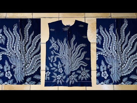 Cara menyatukan motif baju batik Memotong Kemeja Batik menyamakan motif batik