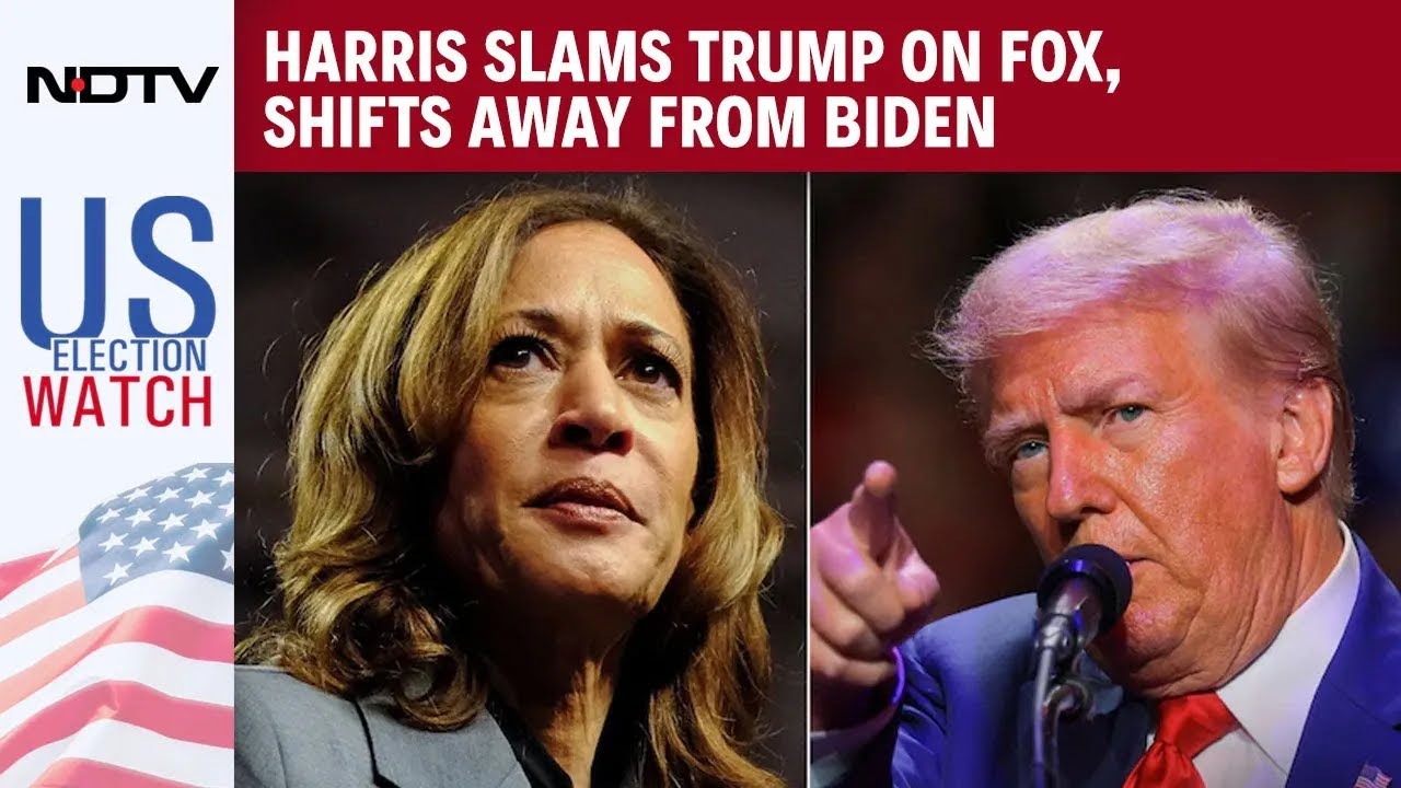 Kamala Harris Fox Interview | Harris & Trump's War Of Words Over Fox ...
