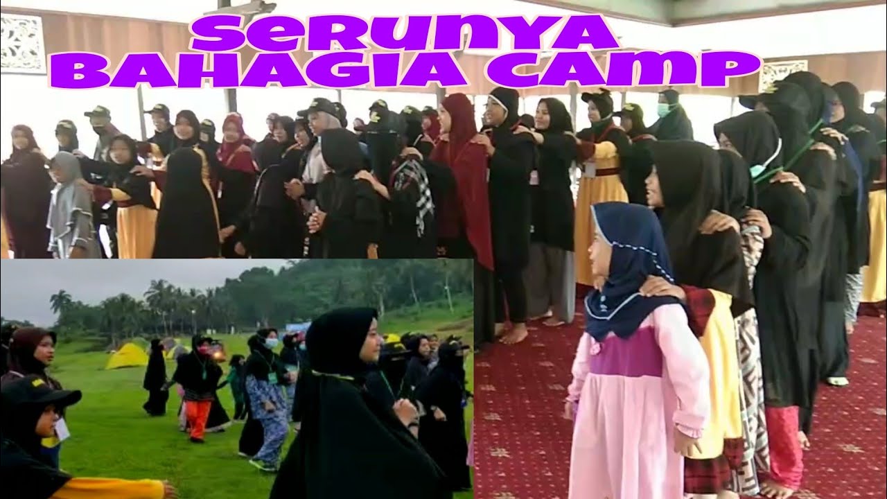 100 santri yatim dan penghafal al-qur'an Bahagia Camp-Icha Izza - YouTube