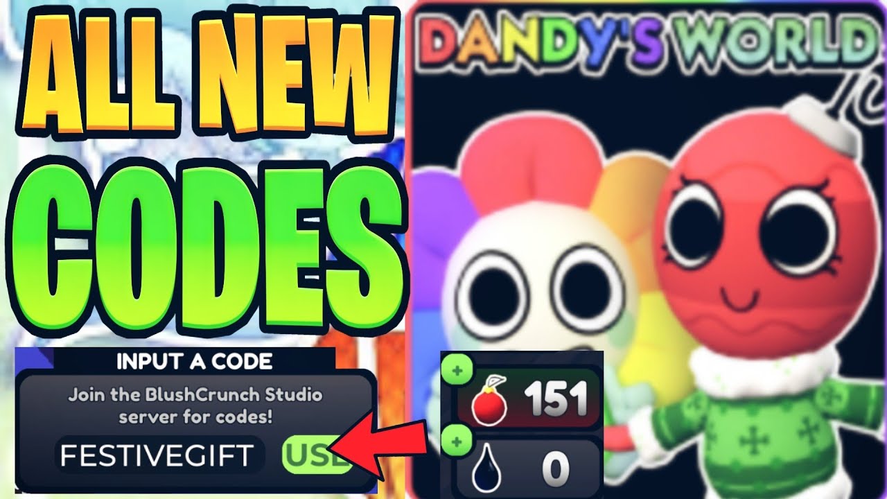 UPDATE CODES FOR DANDY'S WORLD - ROBLOX DANDY'S WORLD CODES DANDY'S ...