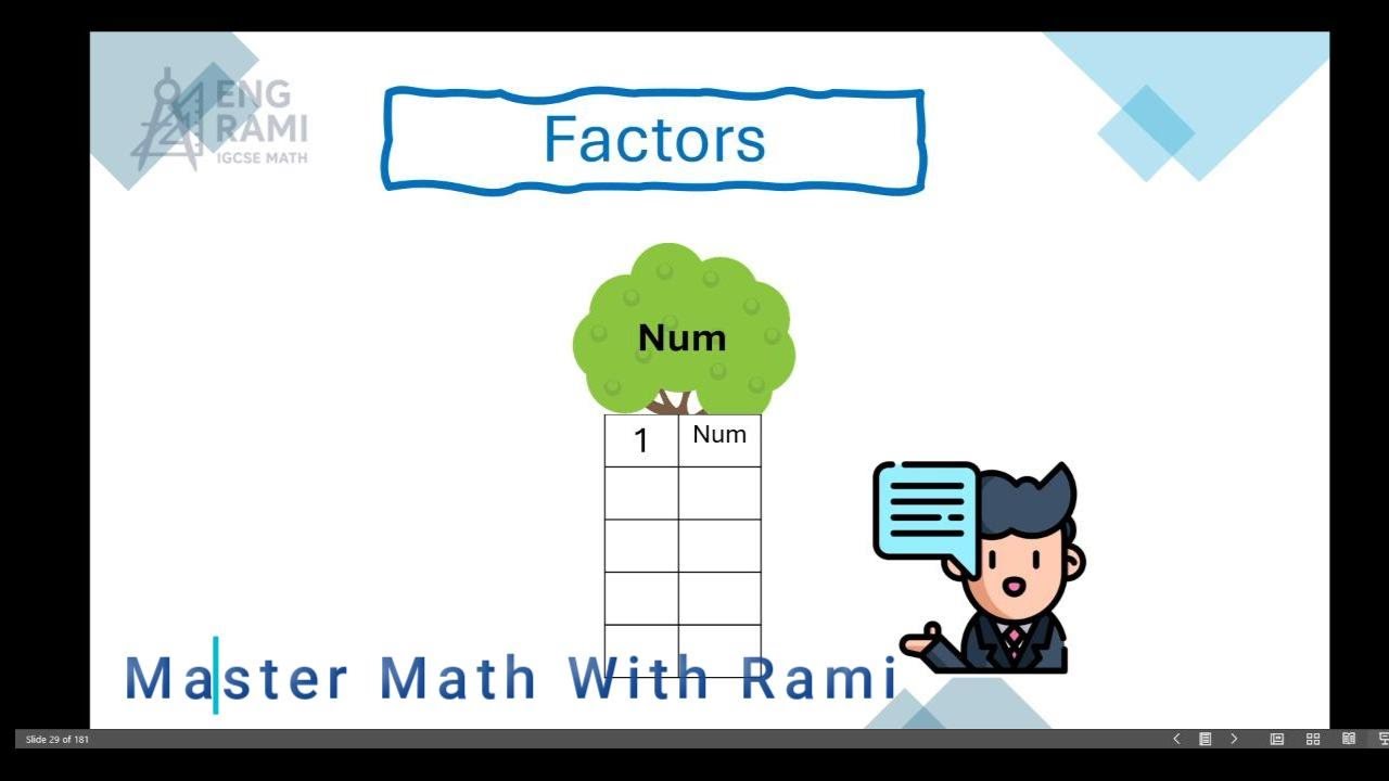Understanding Factors Step by Step | IGCSE Math شرح - YouTube