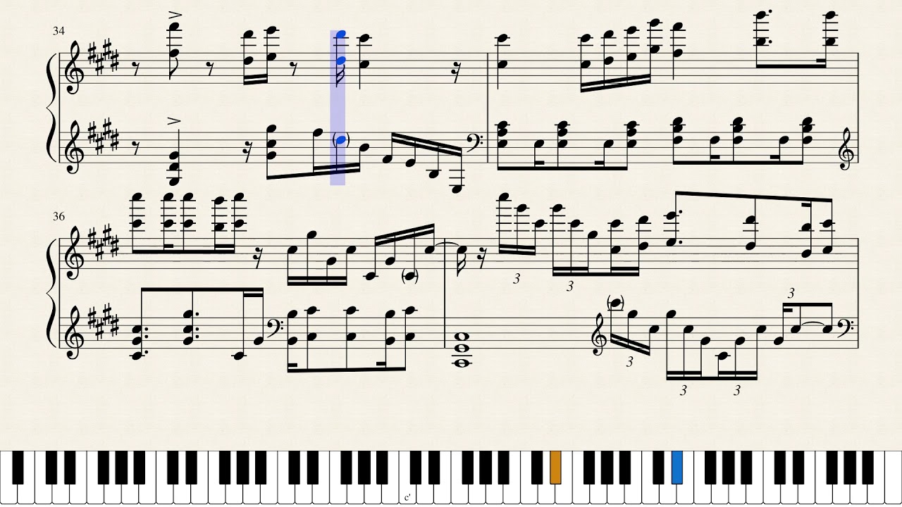 Code Of Princess - The Holy Princess (Solange's Theme) Piano Sheets ...