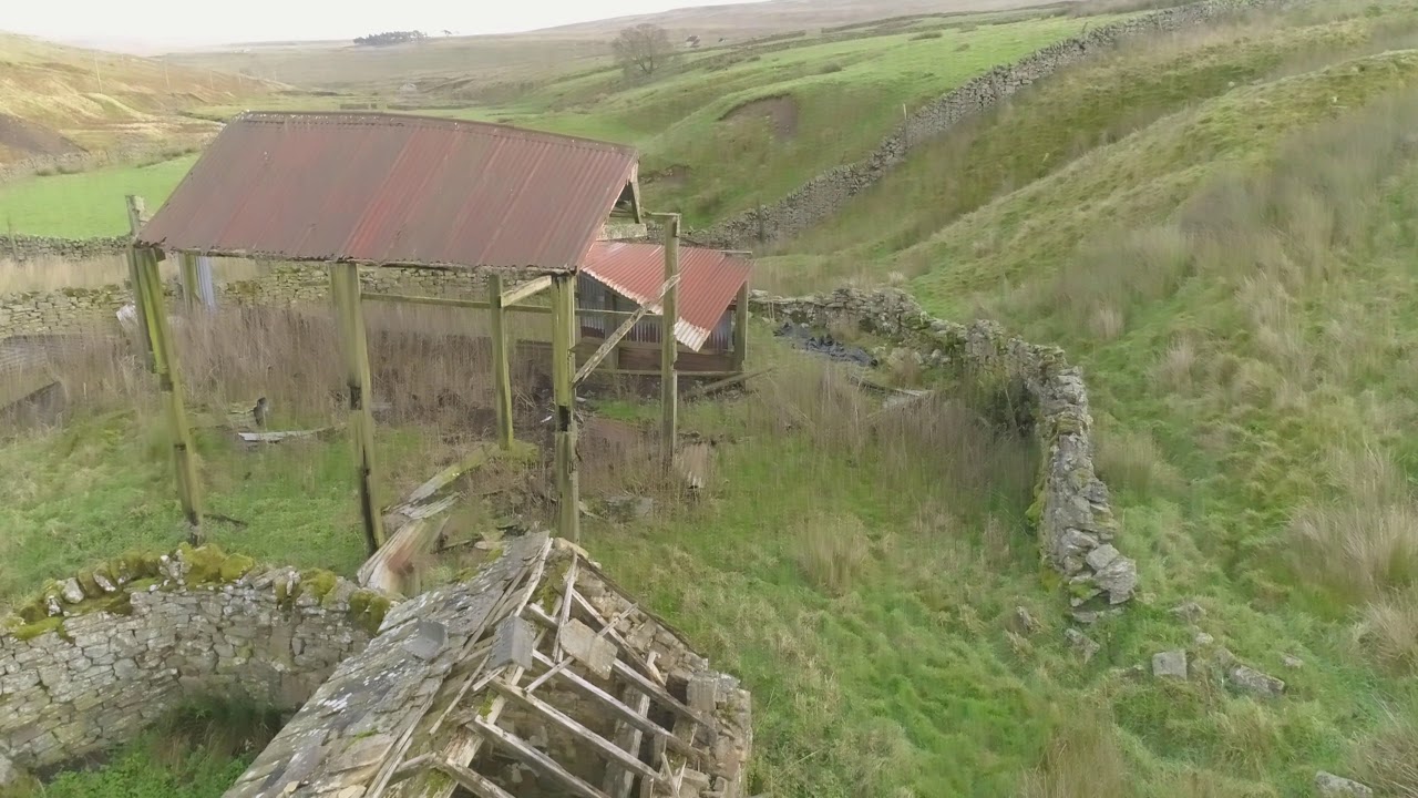 Wolf Cleugh by drone. Rookhope, Co Durham. Abandoned places UK. - YouTube