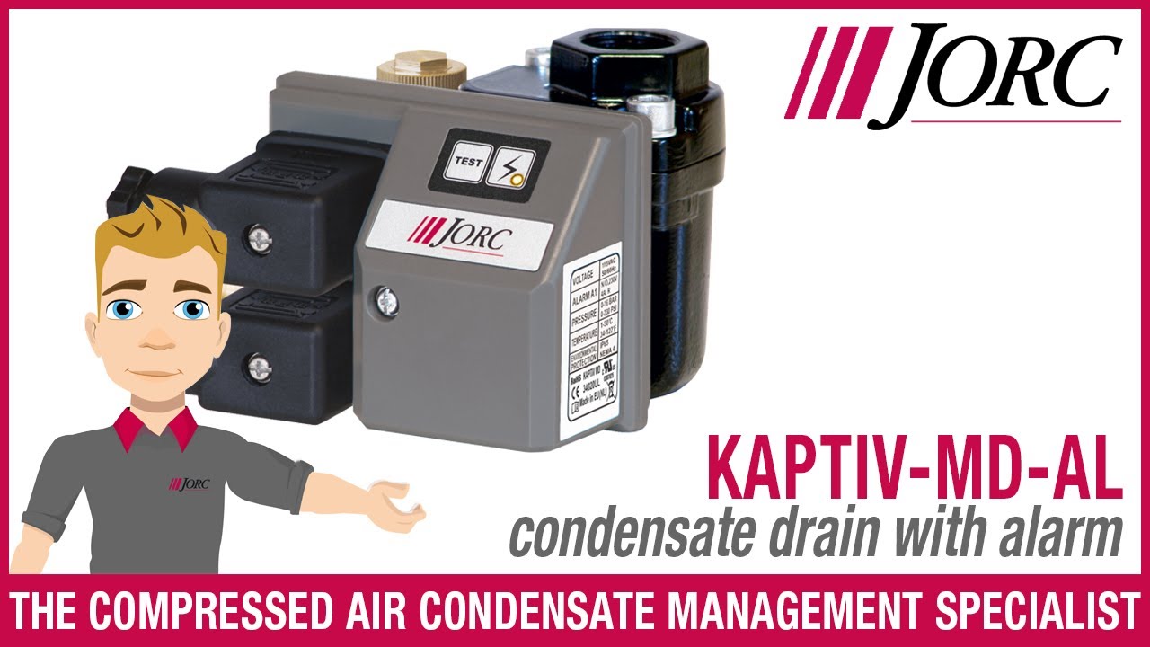 KAPTIV-MD-AL | Electronic condensate drain with alarm - YouTube
