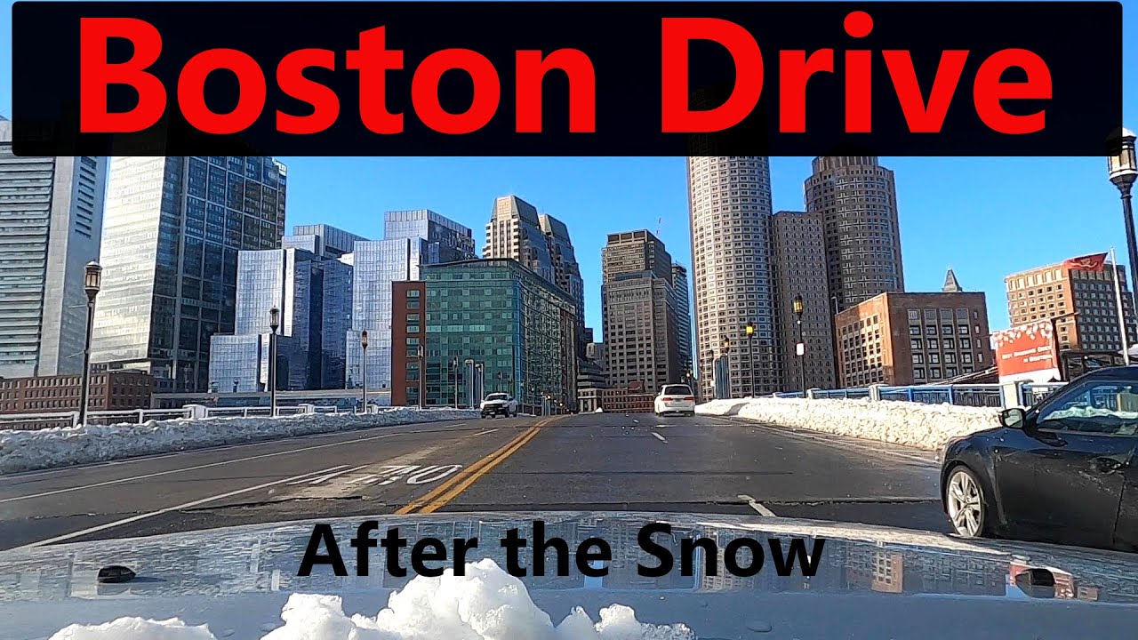 Boston Drive: Day After Snow - YouTube
