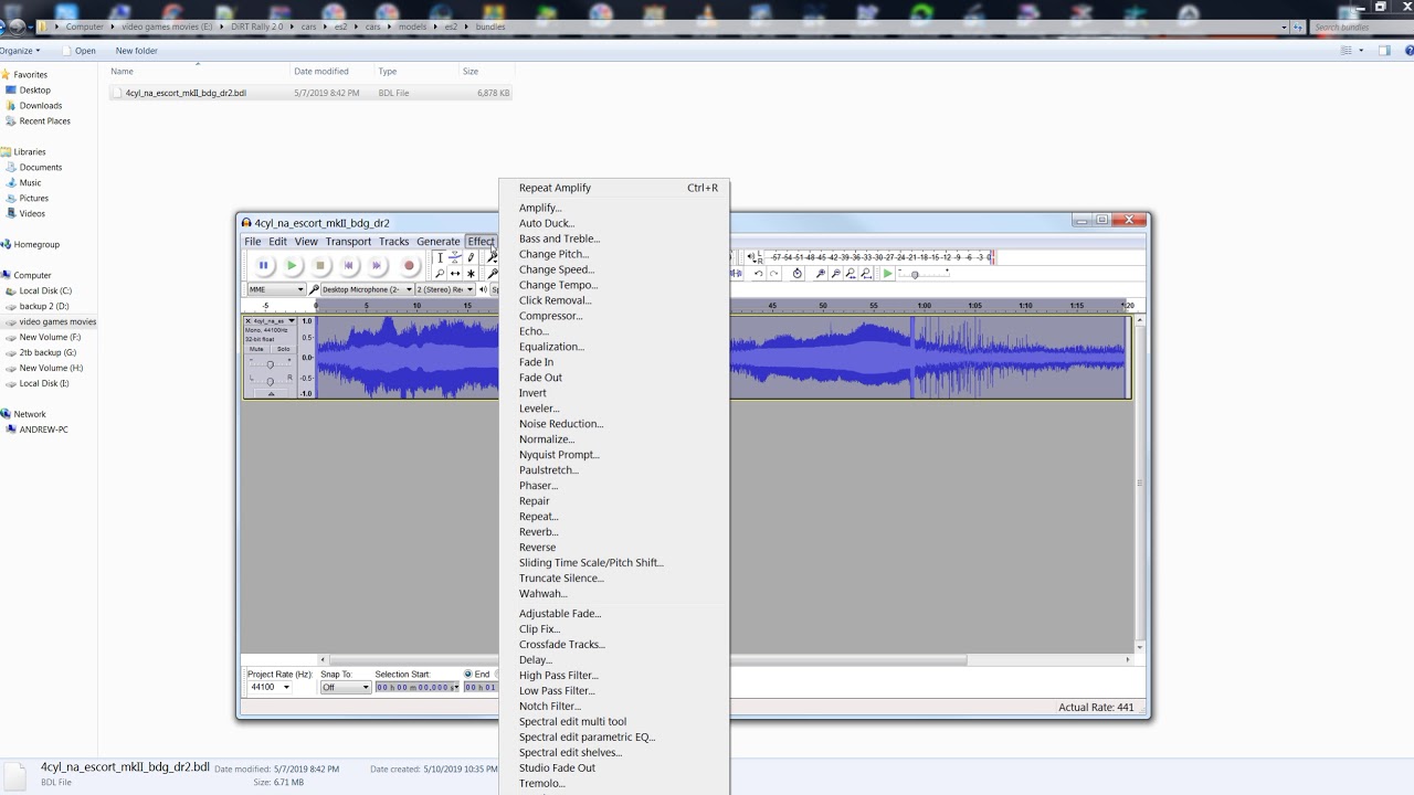 editing dirt 2 0 BDL files - YouTube