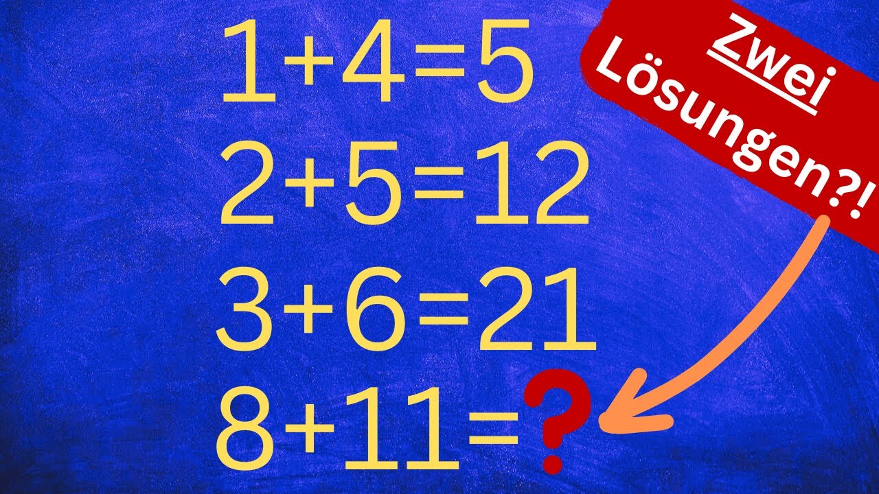 IQ Test - Bist du 1 von 1000 der BEIDE Lösungen sieht? - YouTube