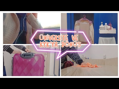 •Sessiz Vlog• Tokat'a Dönüş 🌱 Valiz hazırlığı |yolculuk | Yurda yerleşme ve bolca yorgunluk🧳🚌