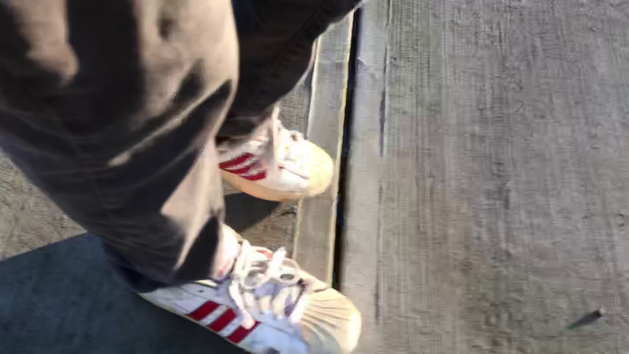 Morning Sneaker Destruction Walk Wearing Adidas Superstar Leather ...