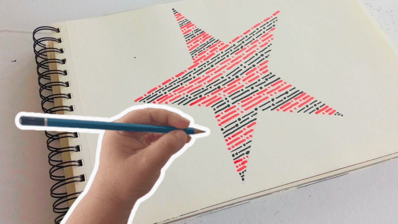 ️Line and Dot Art #3: Easy drawing for non-drawers | easy ideas to ...