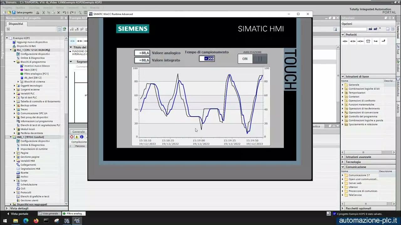Lezione di programmazione PLC Siemens Simatic S7-1200 in KOP - filtro ...