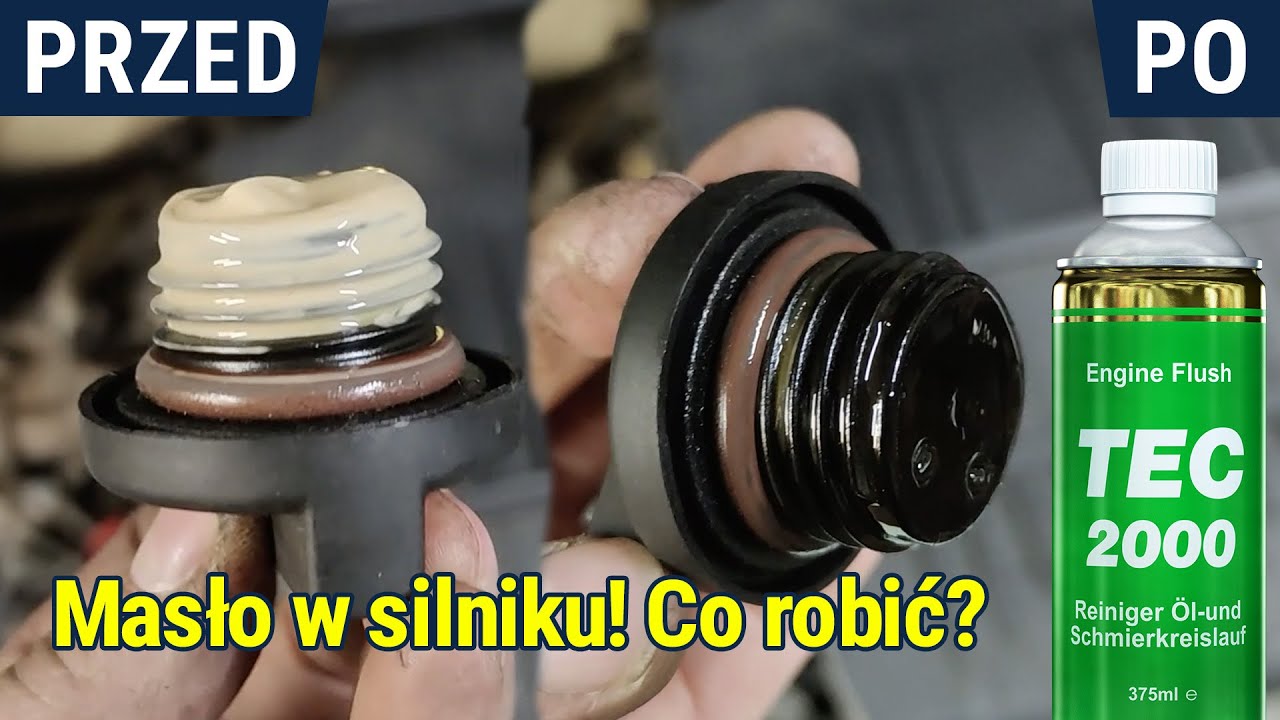 Masło w silniku w Fiat 500. Co robić? Płukanie silnika za pomocą TEC 2000 Engine Flush - YouTube