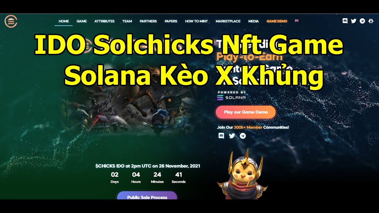 IDO Token Solchicks NFT Game Solana Kèo X khủng - Cách Tham Gia Mua IDO - YouTube