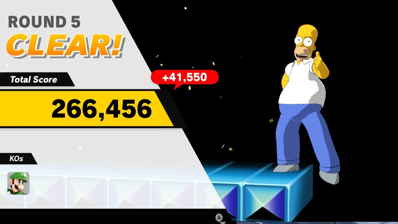 Super Smash Bros. Ultimate - Homer Simpson - Classic Mode - (HD ...