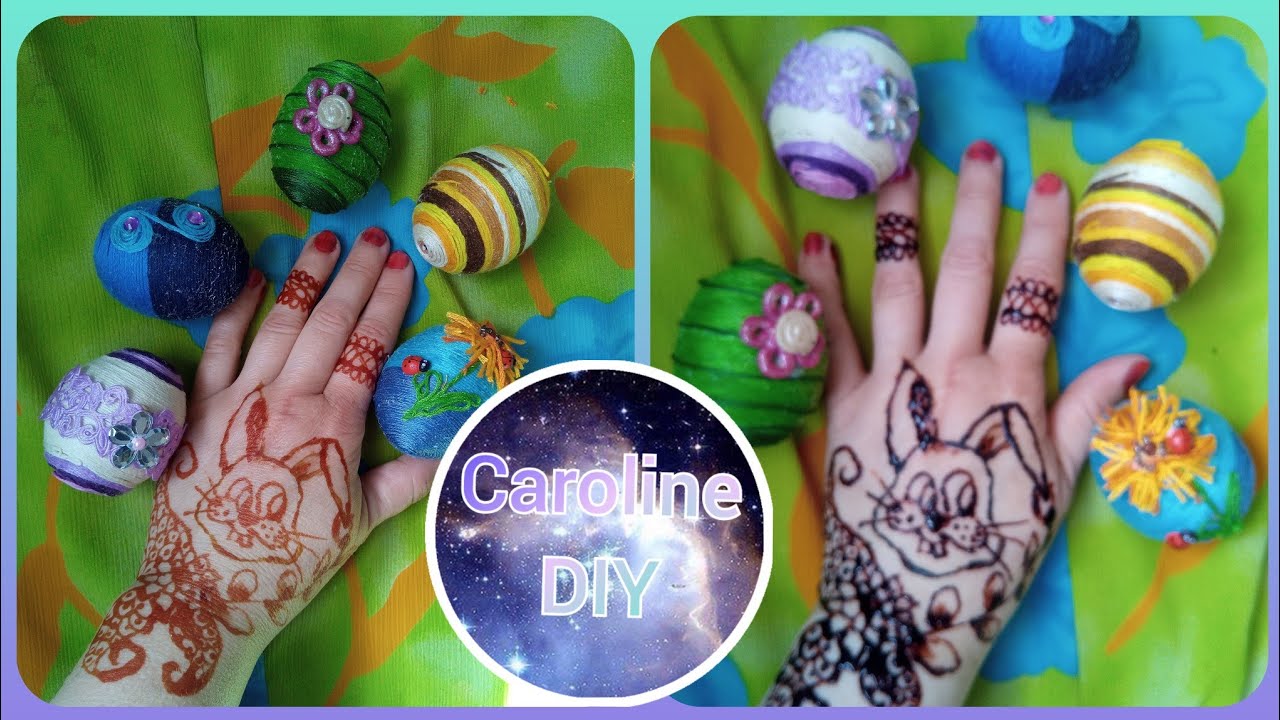 Mehndi designs Easter 🐰 henna tattoo - YouTube