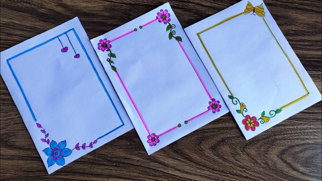 BORDER DESIGNS📄/BEAUTIFUL BORDER DESIGNS/PROJECT WORK DESIGNS ...