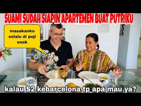 SUAMI SUDAH SIAPIN PUTRIKY APARTEMEN KALAU SUDAH S2 DI BARCELONA TAPI APA MAU YA? MAKAN BARENG SUAMI