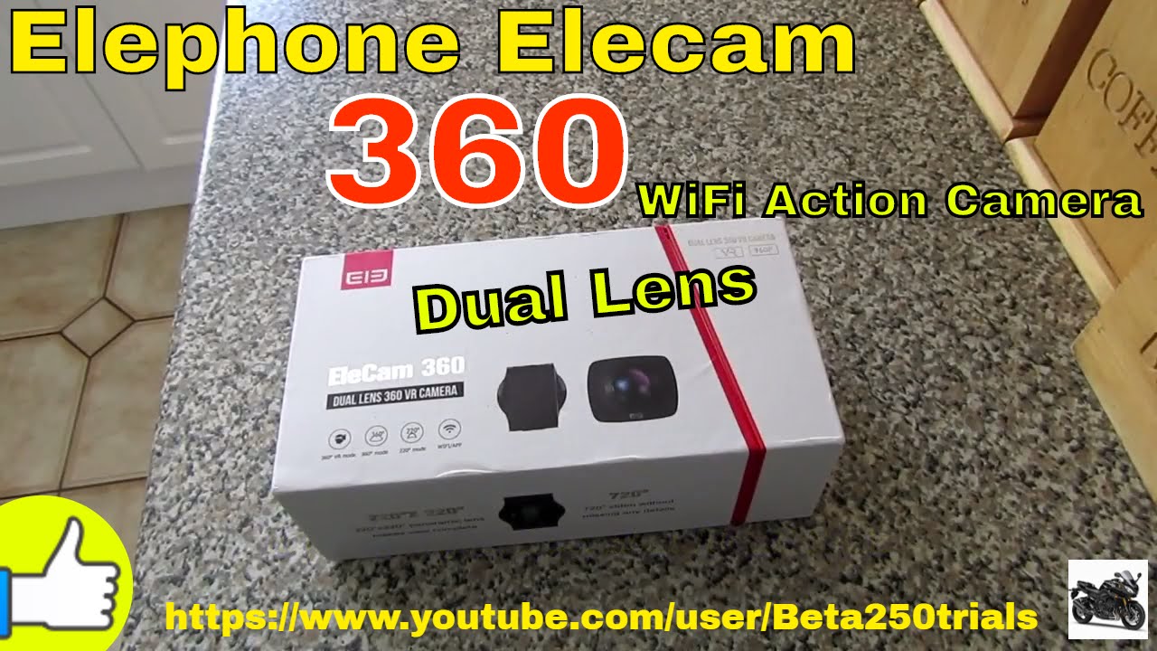 Elephone Elecam 360 WiFi Action Camera Dual Lens - YouTube