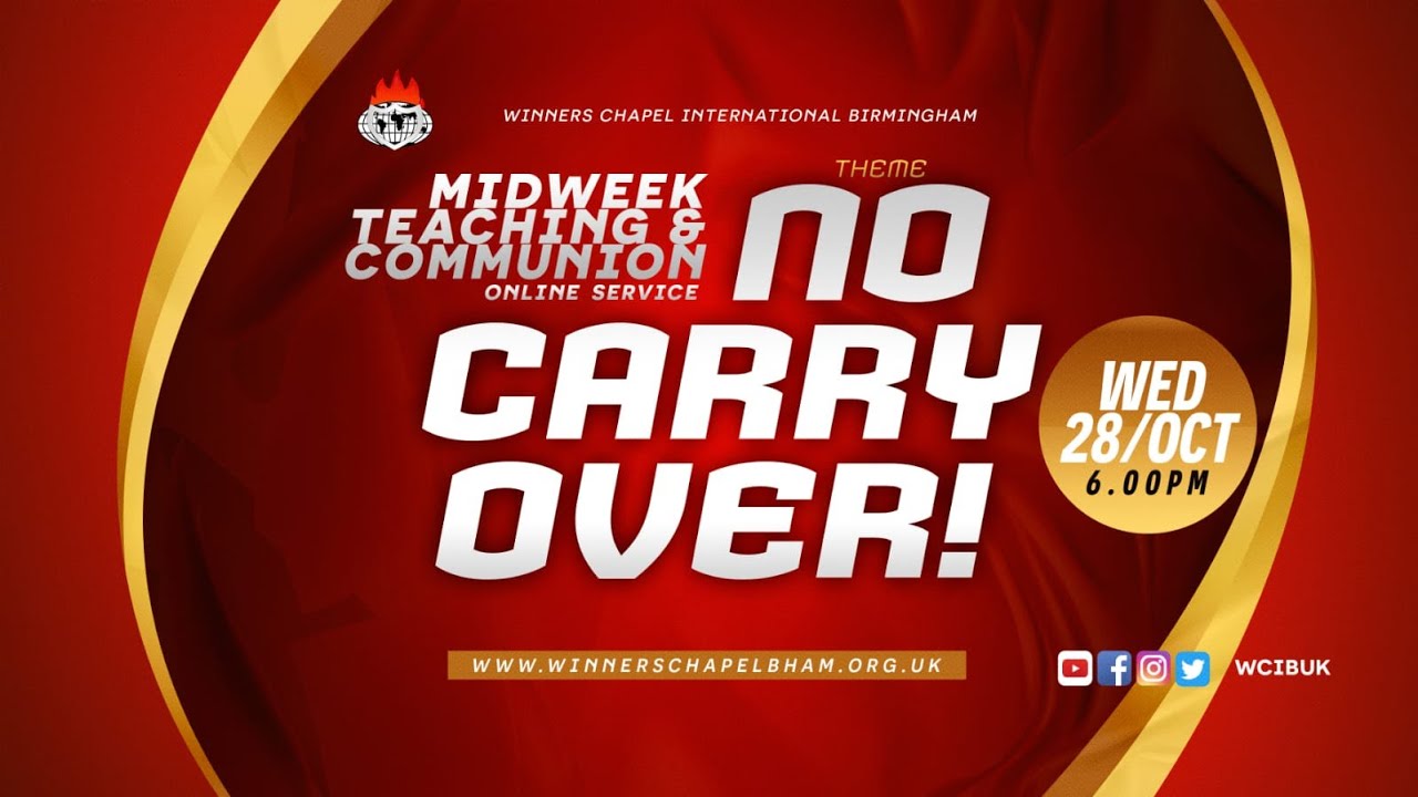 MID-WEEK COMMUNION SERVICE | 28-10-20 | Winners Chapel Birmingham UK ...