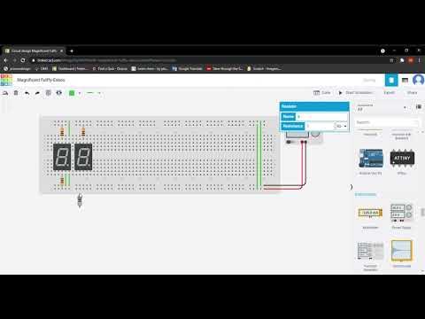 How to make digits with 7 - segment display in Tinkercad - YouTube