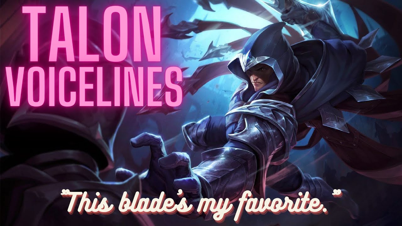 Talon Voice Lines English Subtitled - League of Legends - YouTube