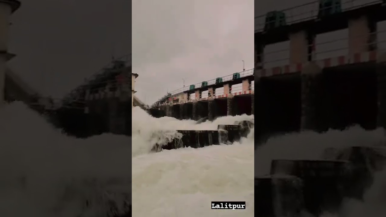 Hamara Lalitpur 10 gate khule saifan sahit 😀😀😀 | Dam | govind sagar Dam ...