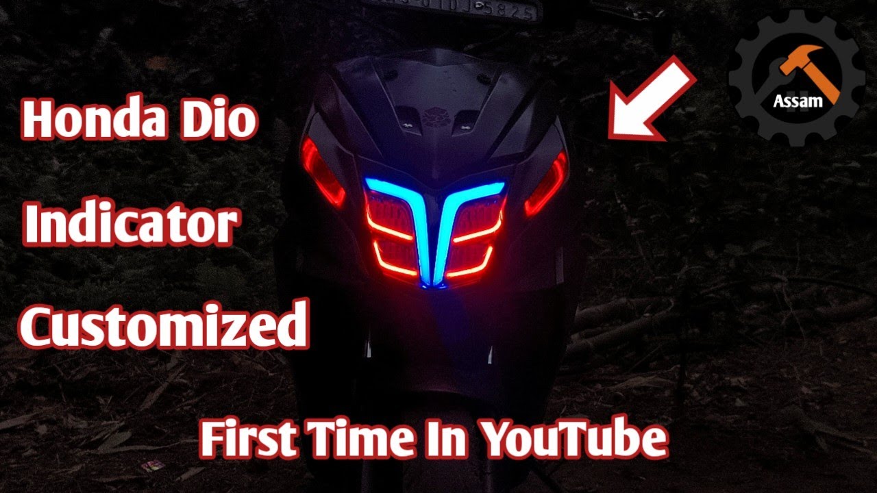 Honda Dio Indicator Modification# LED Strip Light Installation#dio# ...