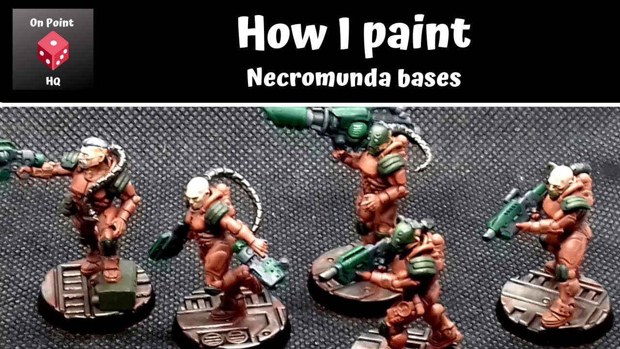 How I paint Necromunda bases - YouTube