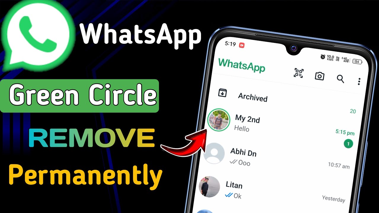 WhatsApp Profile Se Green Circle Kaise Hatae || WhatsApp Dp Green ...