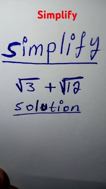A Nice Math Radical Equation | Simplify. - YouTube