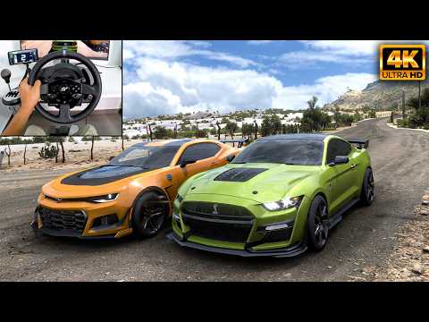 Ford Mustang Shelby GT500 & Chevy Camaro ZL1 1LE | Forza Horizon 5 | Thrustmaster T300 gameplay