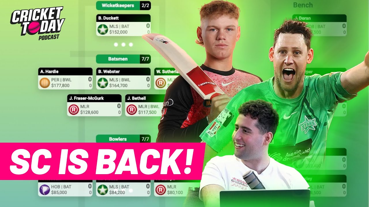 BBL SuperCoach 2024/25 Team Picker | Cricket Today - YouTube