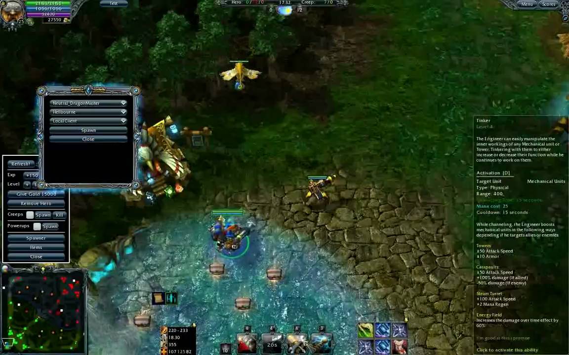 Engineer turret in HoN v.1.59 - YouTube