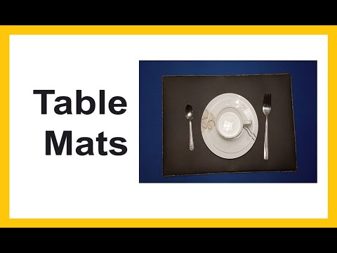 Easy Way To Make Table Mats By Using Thin Cardboard |Simple Mats ...