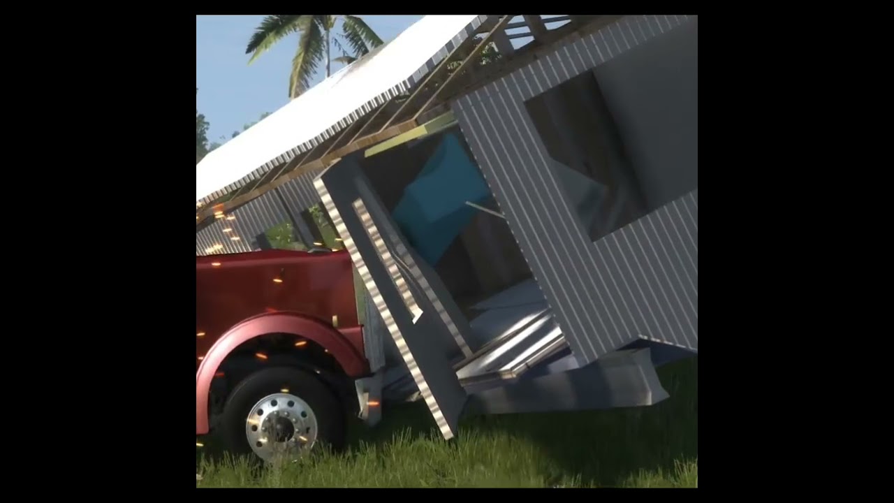 Cars vs mod house.– BeamNG.Drive - Break #shorts - YouTube