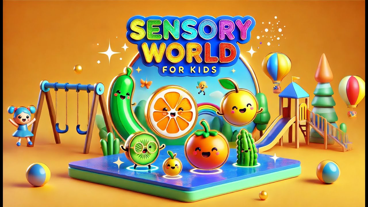 🌈Sensory World for Kids Smoothie Mix!- Fun Dance Video with music and ...