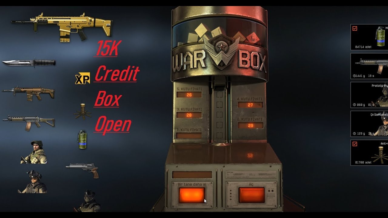 Warface 15K Credit Box Open(Gold ExarH, CCR COB And Random) - YouTube