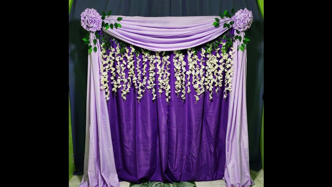 ROSE SCALLOP BACKDROP PURPLE/ LAVENDER COMBINATION DESIGN IDEAS # ...