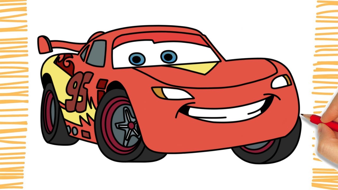 How to Draw LIGHTNING MCQUEEN I Cars I Easy - YouTube