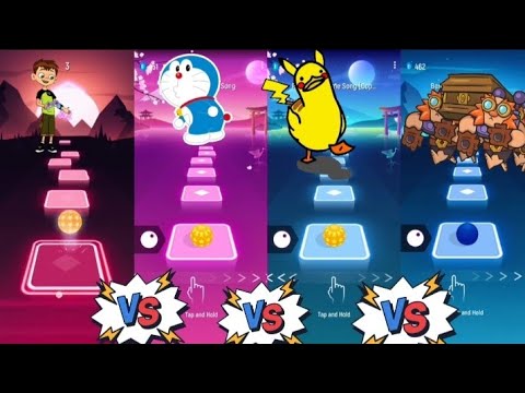 Ben10 - doraemon - Pikachu - coffin dance || The Tiles Hop : EDM Rush ...