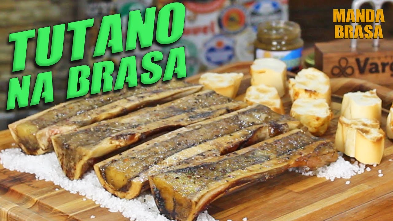Tutano na brasa com pão e chimichurri - Veja como preparar essa entrada ...