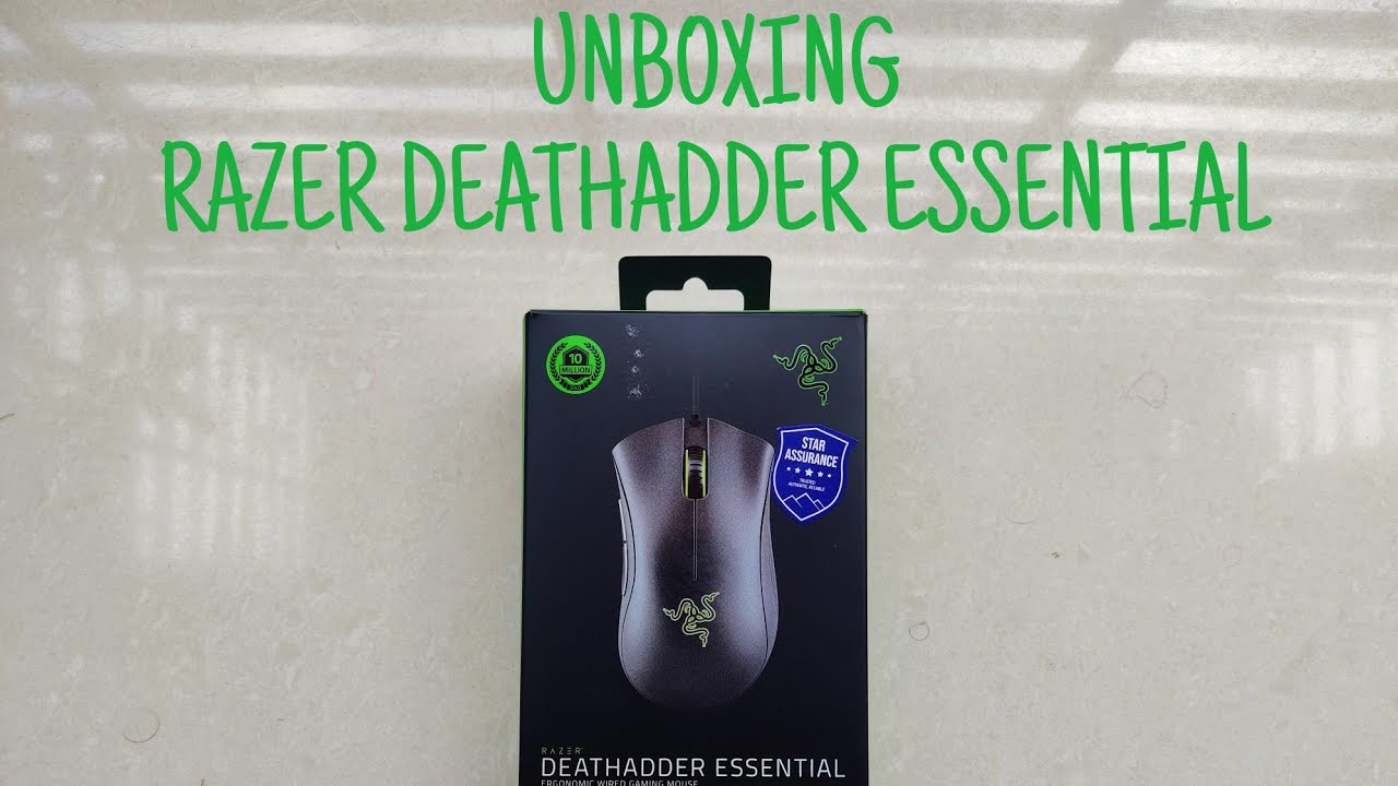 Unboxing Razer Deathadder Essential - YouTube