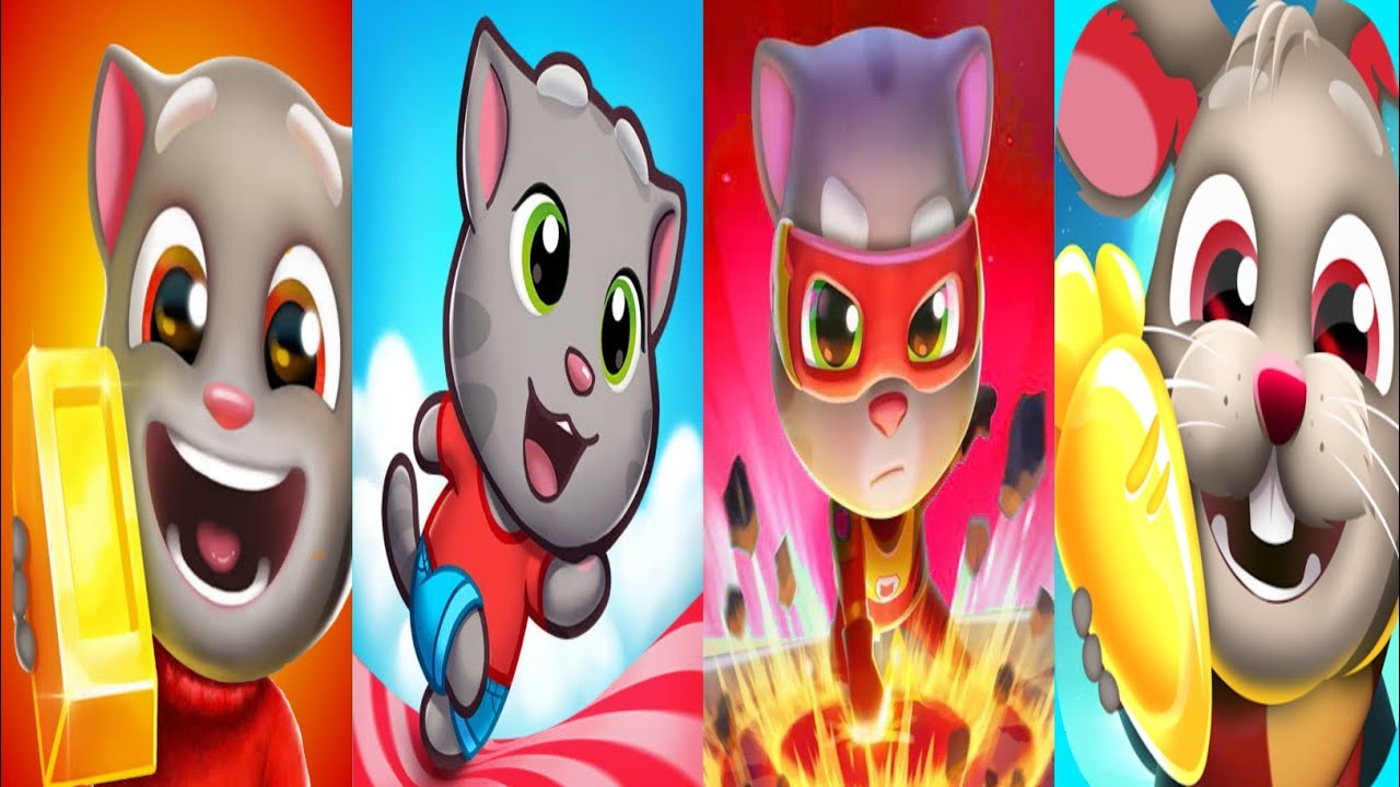 Talking Tom Gold Run Vs Tom Hero Dash Vs Run Talking Ninja Run Vs Tom ...