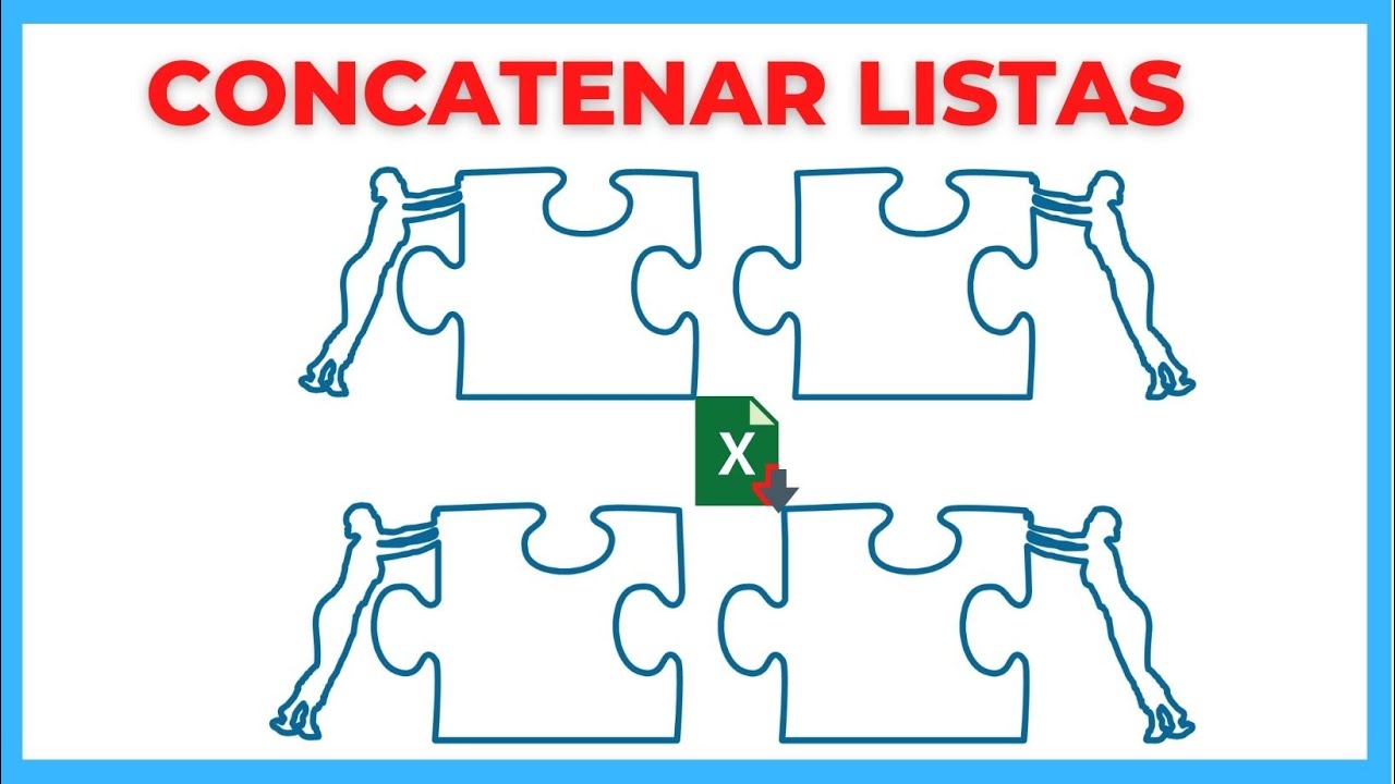 📌 CONCATENAR LISTAS DE DATOS EN UNA CELDA | Concatenación múltiple ...