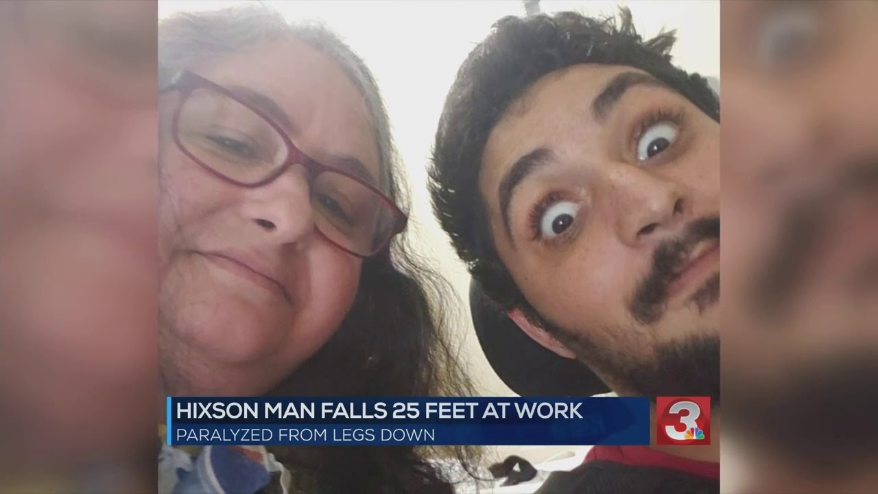 30-year-old man paralyzed after falling 25 feet at job site - YouTube